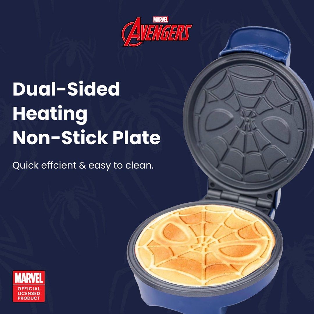 Russell Taylors Marvel Spider-Man Waffle Maker MW-25S, TV & Home ...