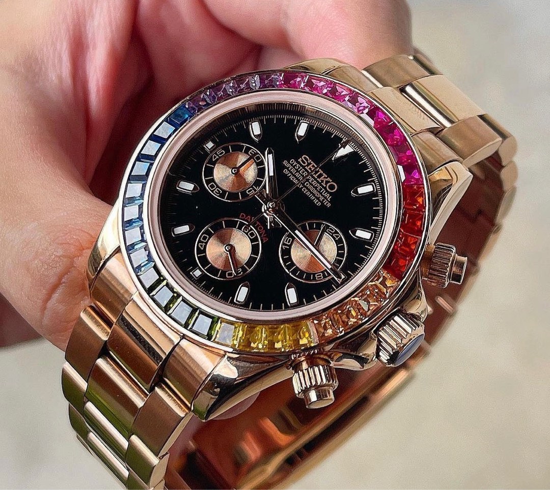Seiko Rainbow Daytona Mod, Luxury, Watches on Carousell