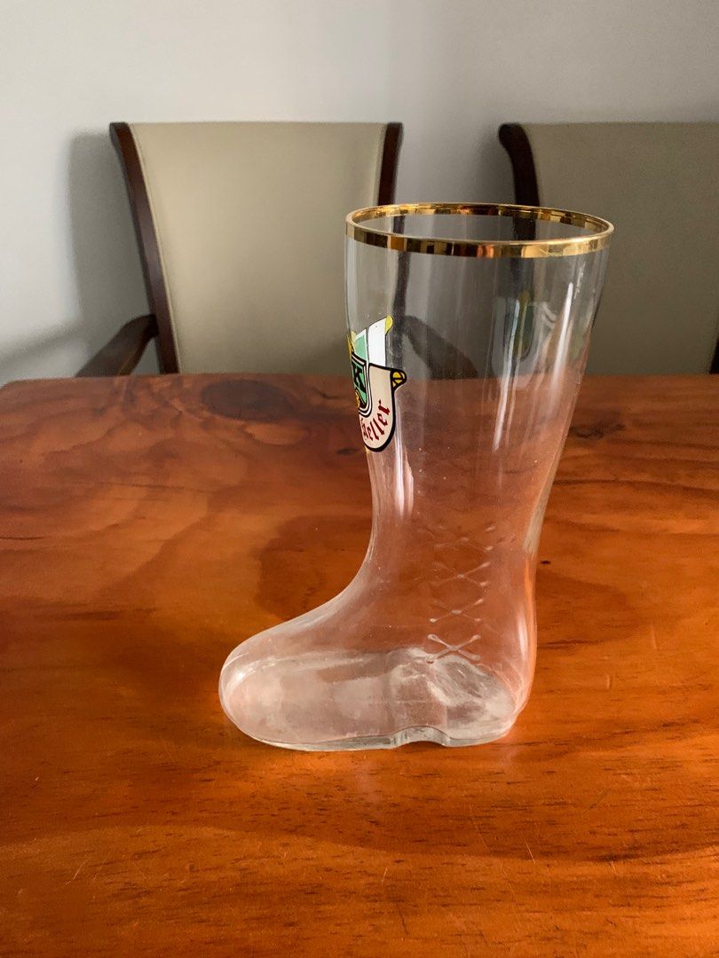 Shoe Beer Glass, Hobbies & Toys, Memorabilia & Collectibles, Vintage ...