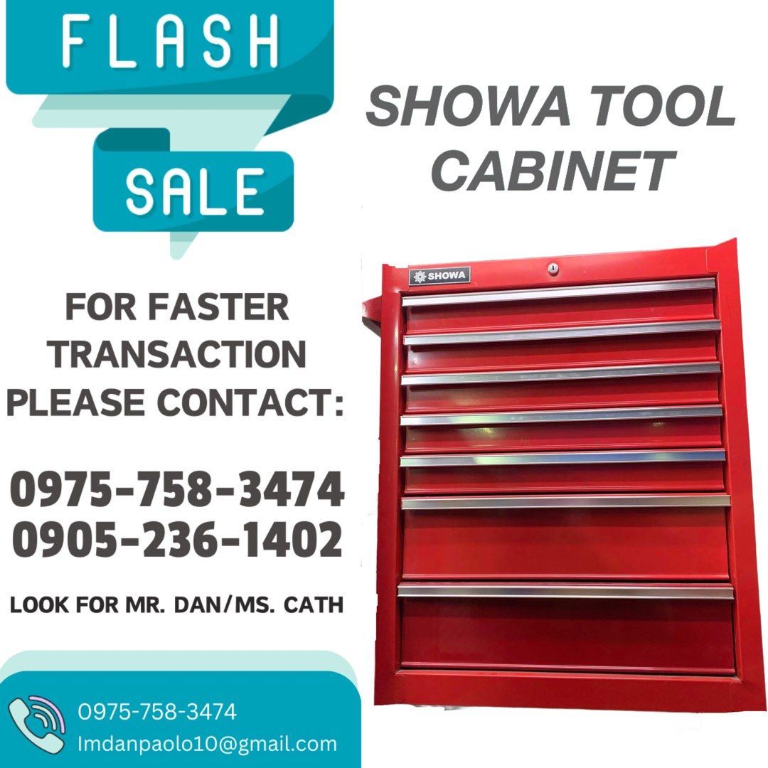 Showa Tool Cabinet, Commercial & Industrial, Construction Tools & Equipment on Carousell