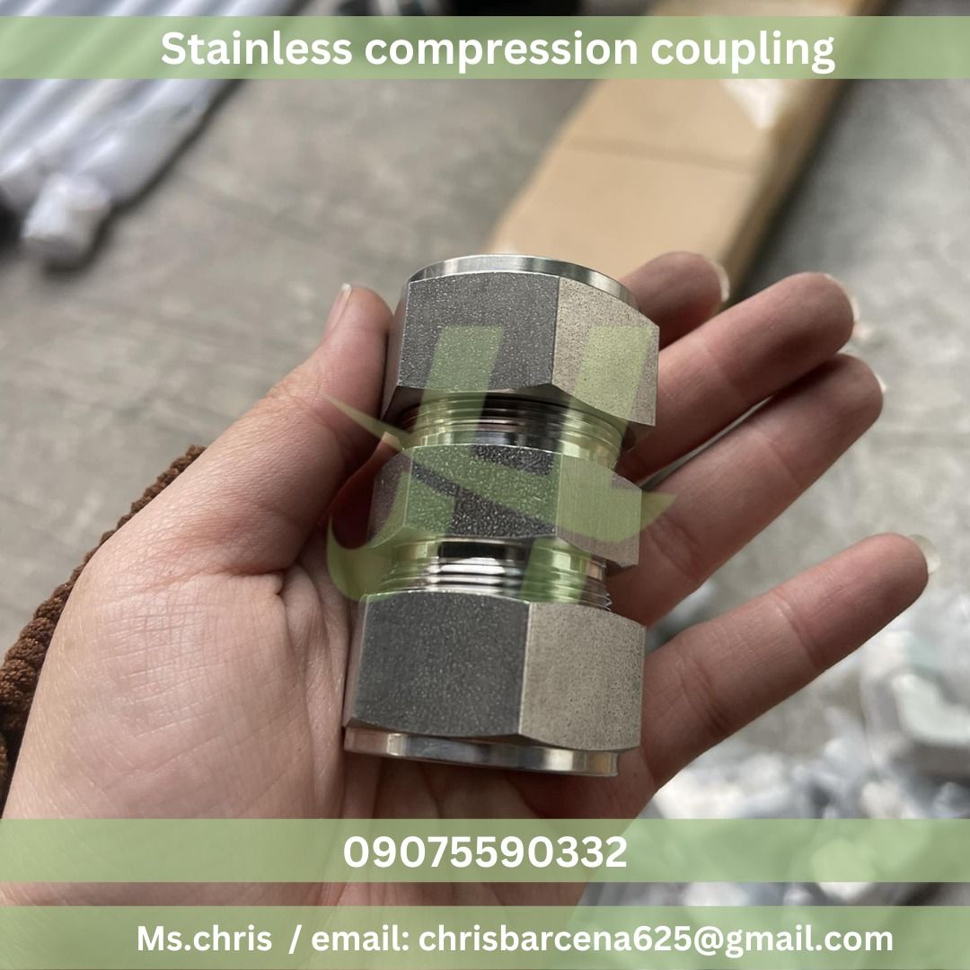 Stainless compression coupling, Commercial & Industrial, Construction ...