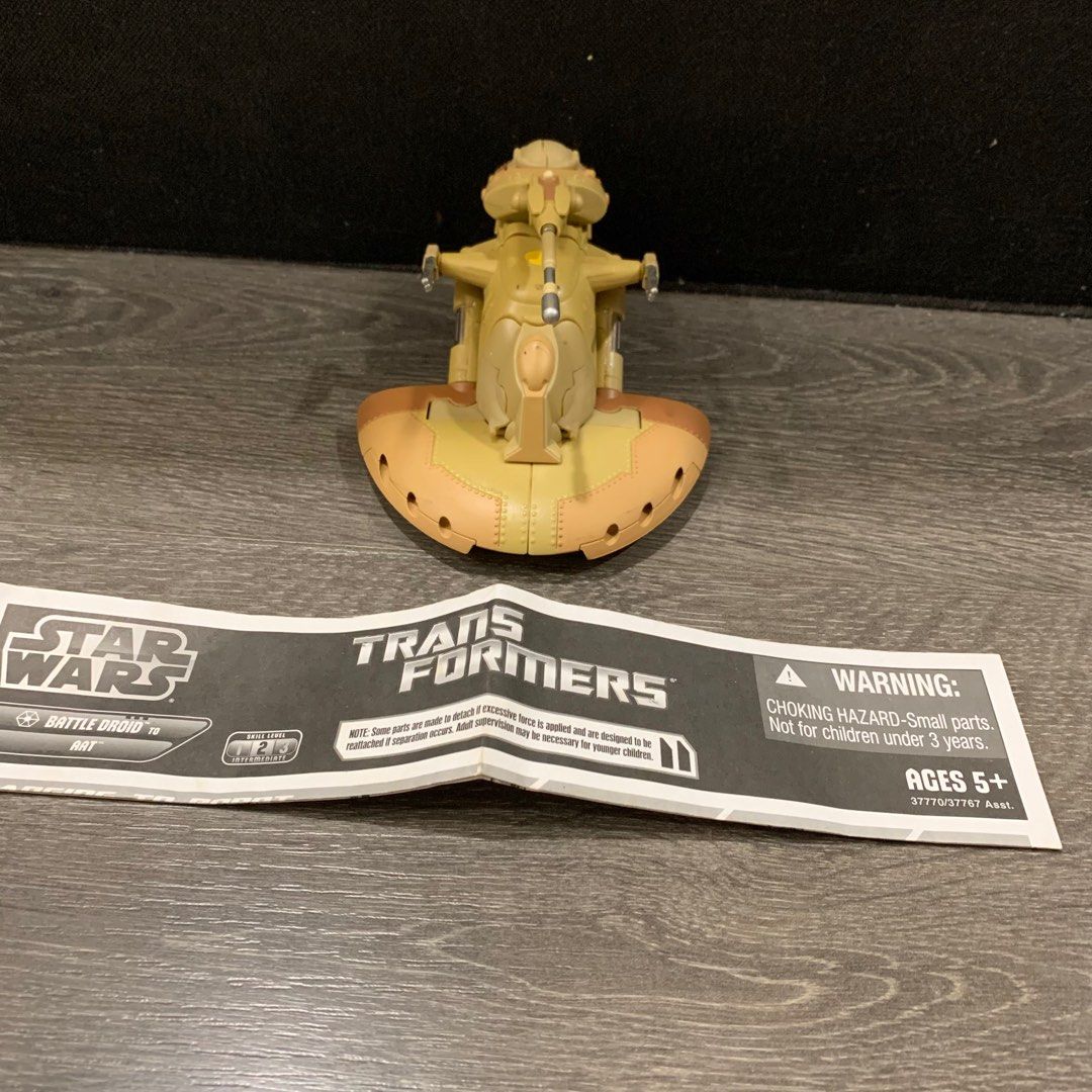 Star Wars Transformers Crossovers Battle Droid Commander Armored ...