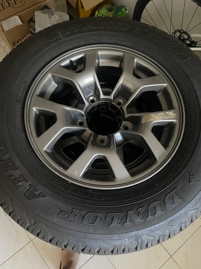 Suzuki Jimny stock mags tires jb74, Car Parts & Accessories, Mags and ...