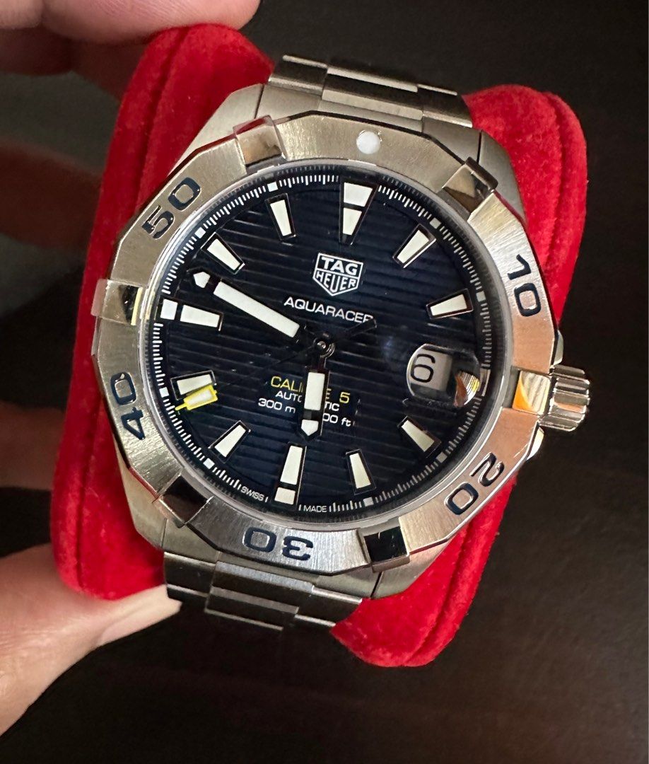 Tag Heuer Aquaracer Automatic Men 2021 Model Blue Teaked Dial, Luxury ...