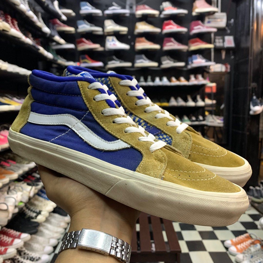 Vans Sk8-Mid Wavy Check, Men's Fashion, Footwear, Sneakers on Carousell