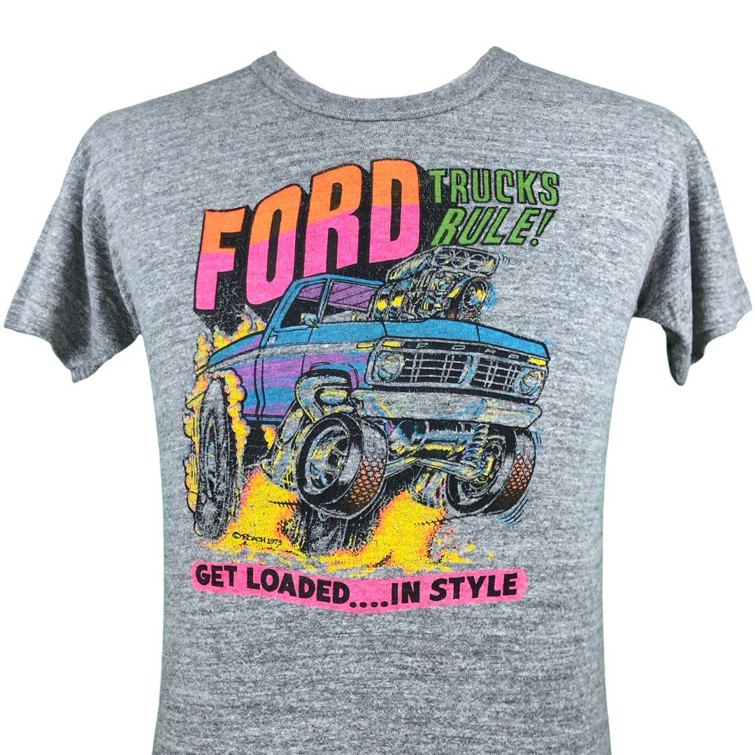 Vintage 70s Ford Trucks Rule Roach 1973 Iron On Sportswear Spell Out ...