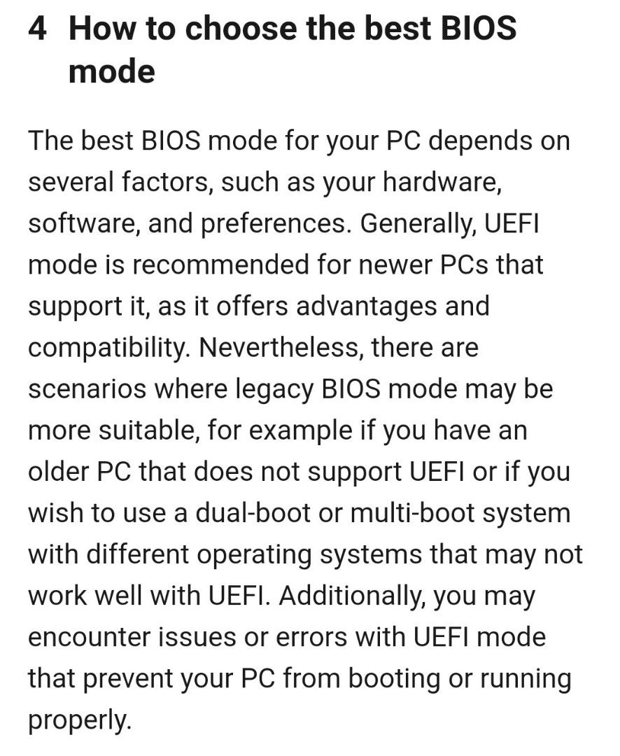 WINDOWS BIOS MODES : UEFI & LEGACY?, Announcements on Carousell