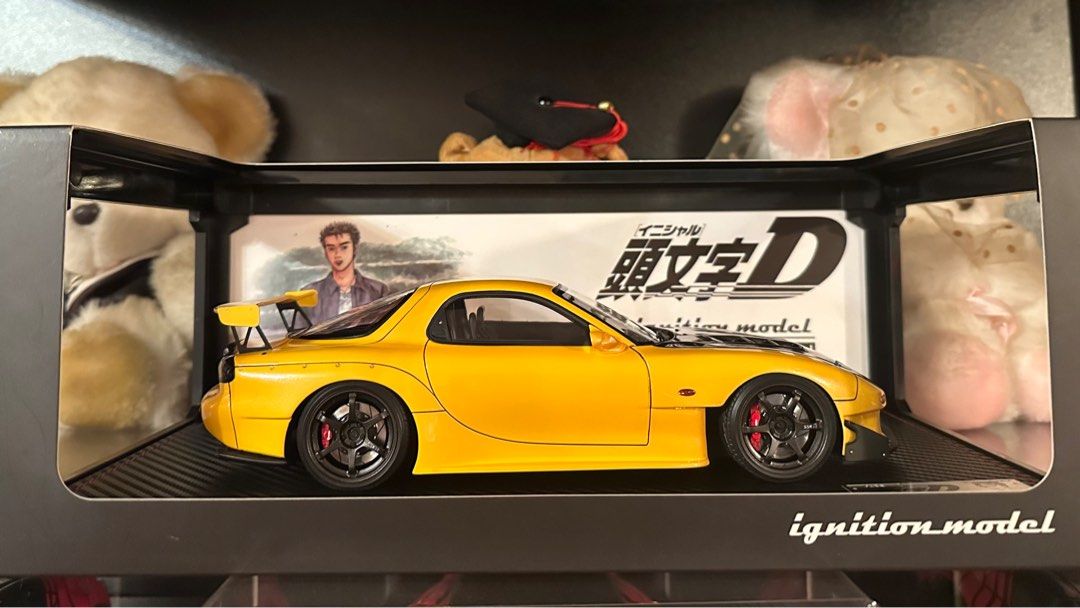 1/18 Ignition Model 頭文字D RX7 FD with led lights, 興趣及遊戲, 玩具 & 遊戲類 ...