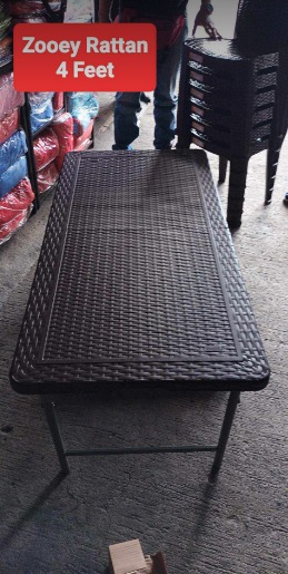 4FT & 6FT RATTAN FOLDING TABLES- ZOOEY, Furniture & Home Living ...