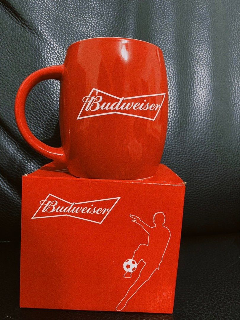 百威啤酒 Budweiser 馬克杯 杯子, 家具及居家用品, 浴室、廚房用品配件在旋轉拍賣