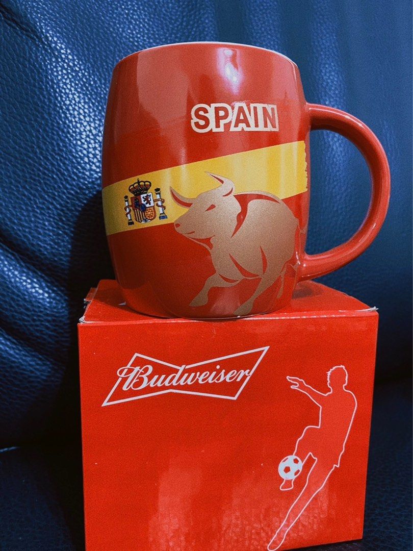 百威啤酒 Budweiser 馬克杯 杯子, 家具及居家用品, 浴室、廚房用品配件在旋轉拍賣