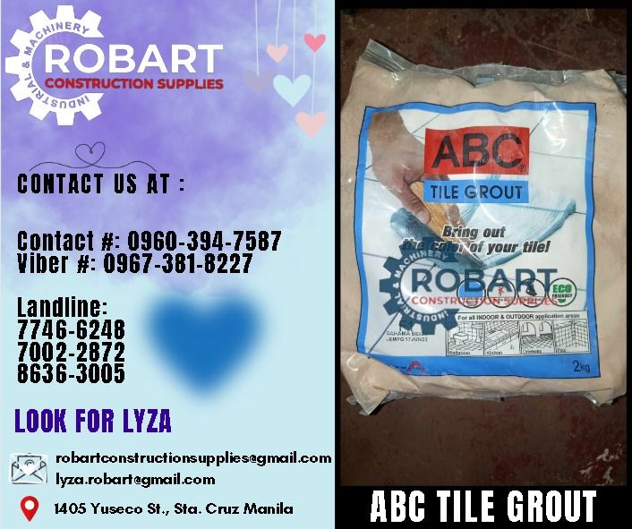 ABC Tile Grout, Commercial & Industrial, Construction Tools & Equipment ...