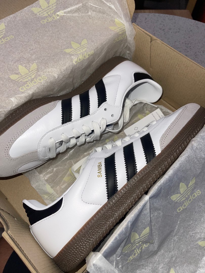 Adidas Samba OG White & Black, Men's Fashion, Footwear, Sneakers on ...