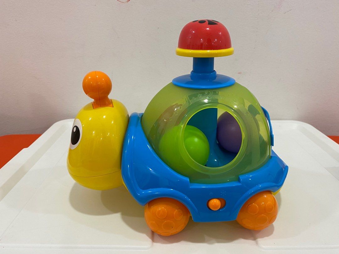 Bambiya Press Ball Popper Snail, Hobbies & Toys, Toys & Games on Carousell