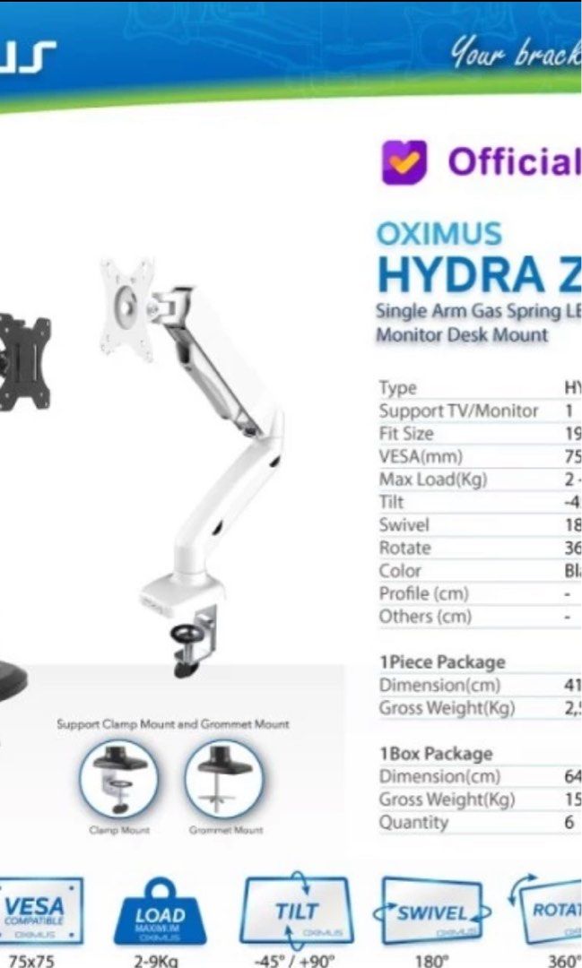 Bracket monitor oximus, Elektronik, Bagian Komputer & Aksesoris di ...