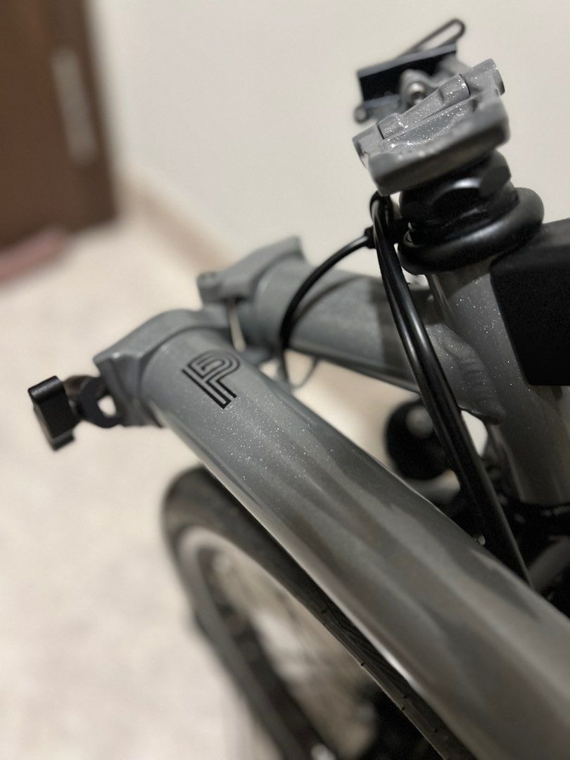 Brompton P Line Storm Grey 2022, Sports Equipment, Bicycles & Parts ...