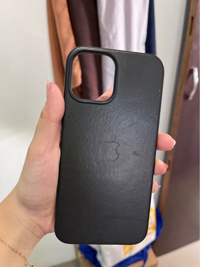 CASING LEATHER MAGSAFE IPHONE 12 PROMAX, Telepon Seluler & Tablet ...