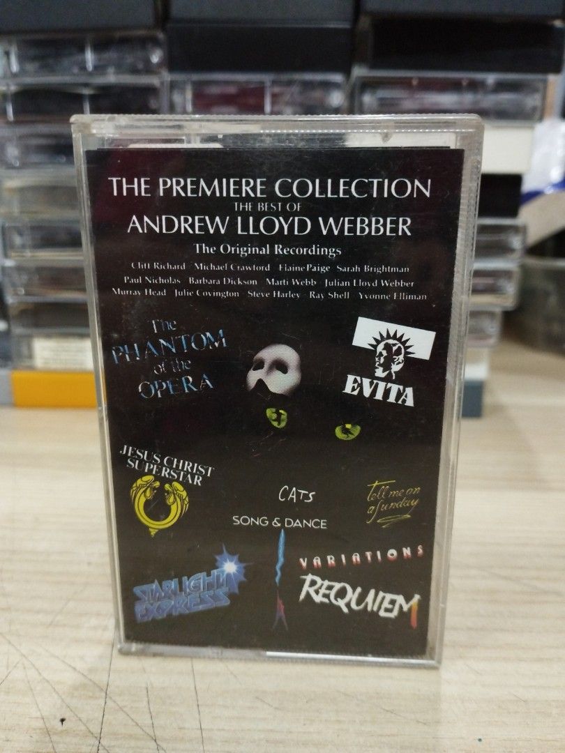 (Cassette) The Premiere Collection The Best Of Andrew Lloyd Webber, Hobbies & Toys, Music ...