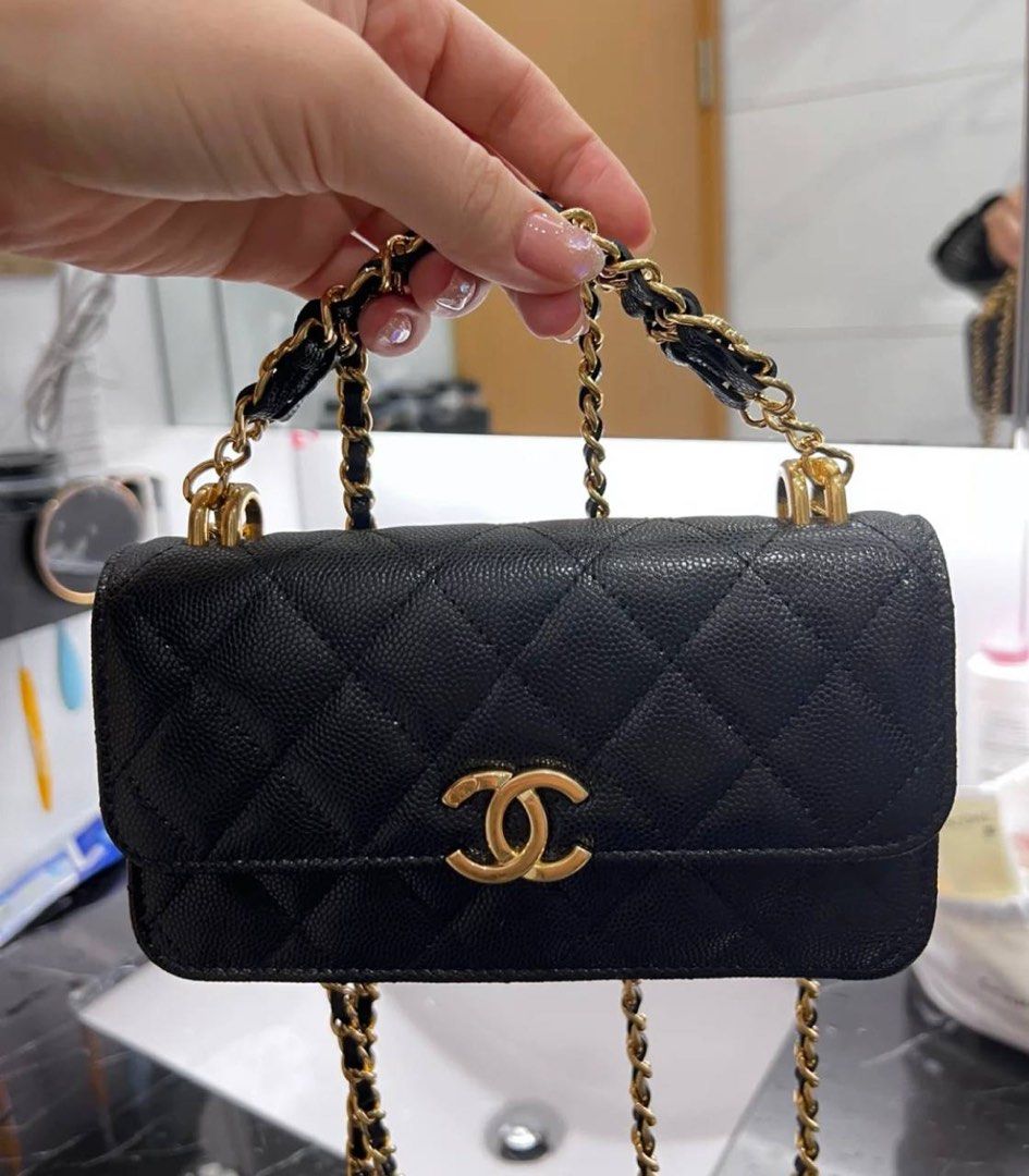 Chanel 22k mini woc, Luxury, Bags & Wallets on Carousell