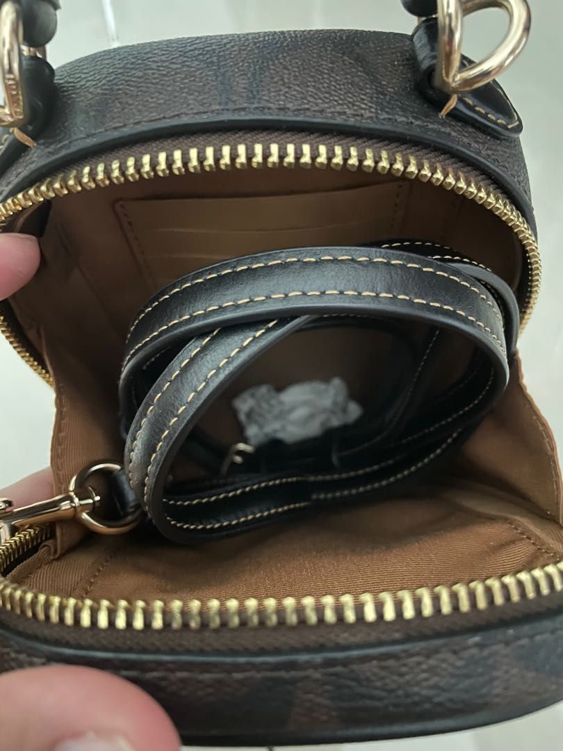 COACH EVA PHONE CROSSBODY IN BLOCKED SIGNATURE CANVAS, Luxury, Bags ...