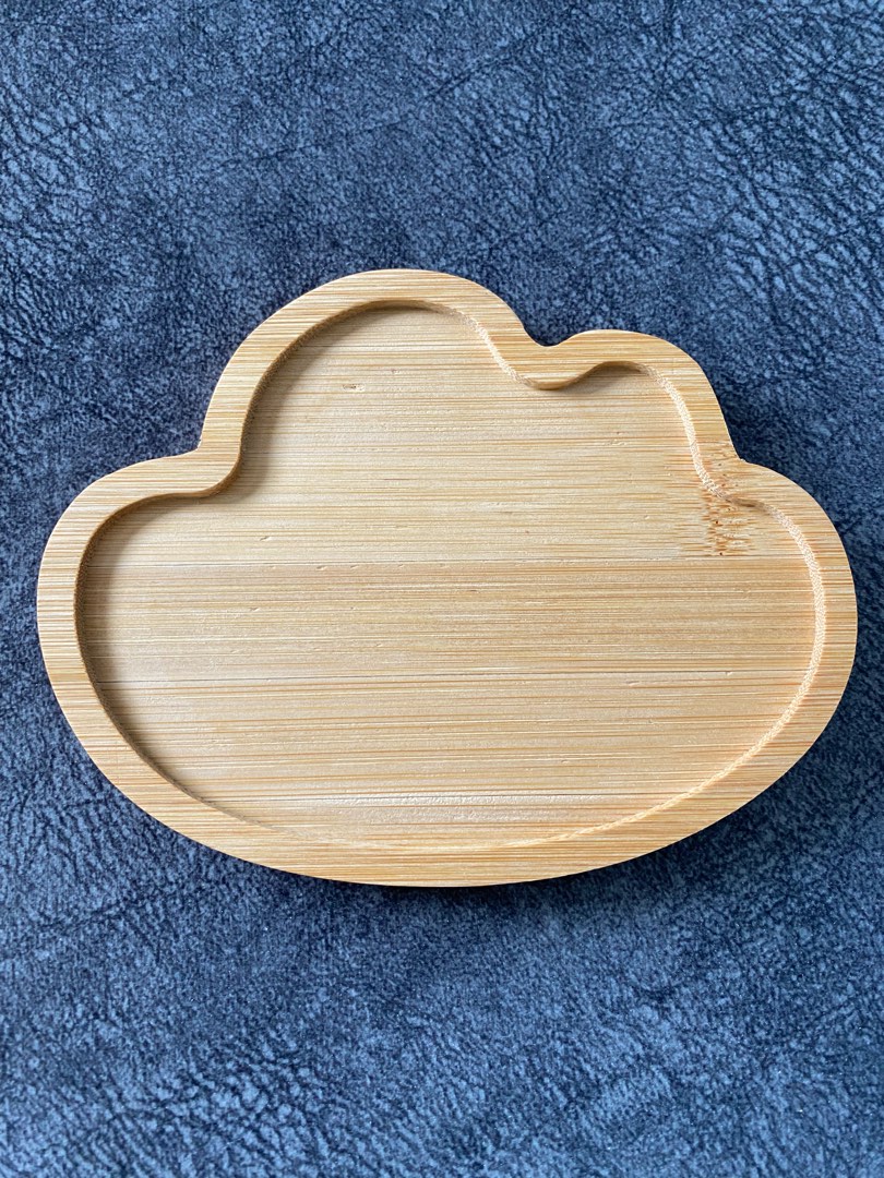 Deco wooden plate cloud ( small ) , Furniture & Home Living, Home ...