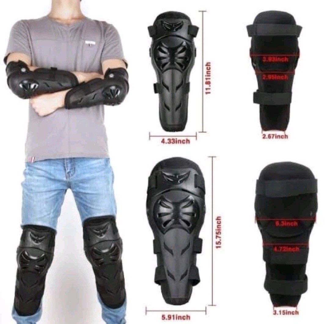 Duhan Reflex Knee and Elbow pads/ SET, Motorbikes, Motorbike Parts ...