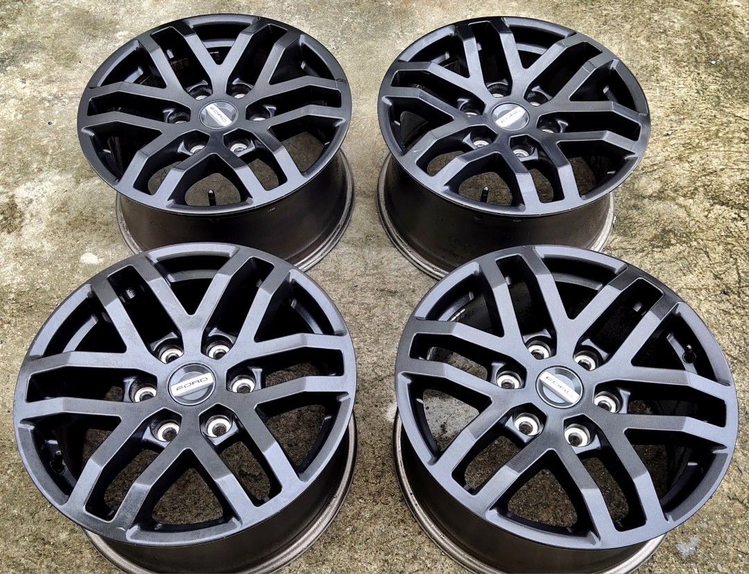 Ford Ranger Raptor Mags 17x9 Black 6holes for Everest Wildtrak XLT XLS ...