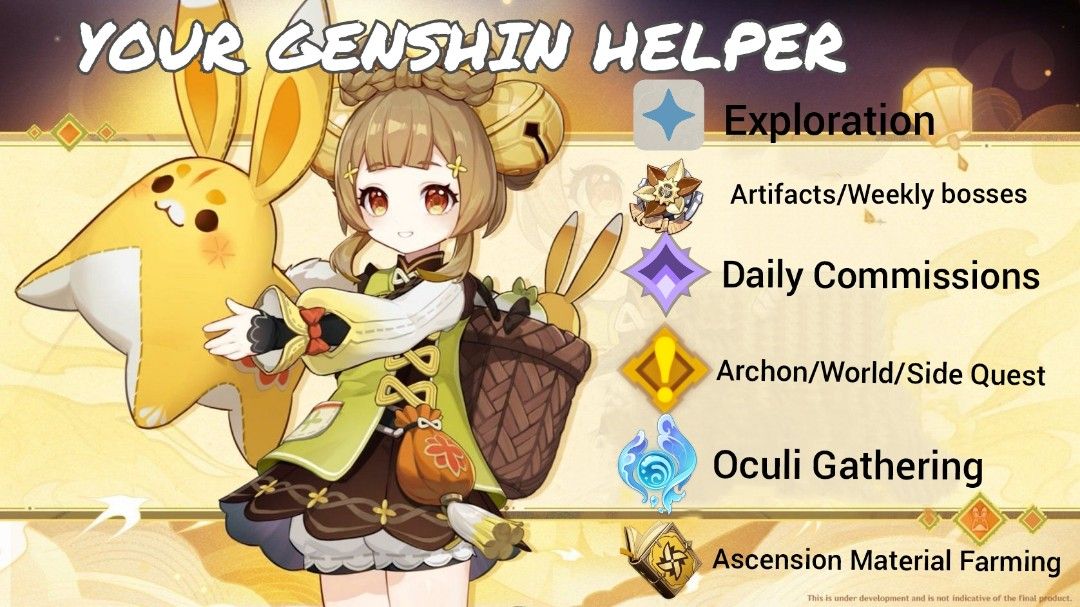GENSHIN IMPACT PERSONAL HELPER, Video Gaming, Video Games, Others on ...