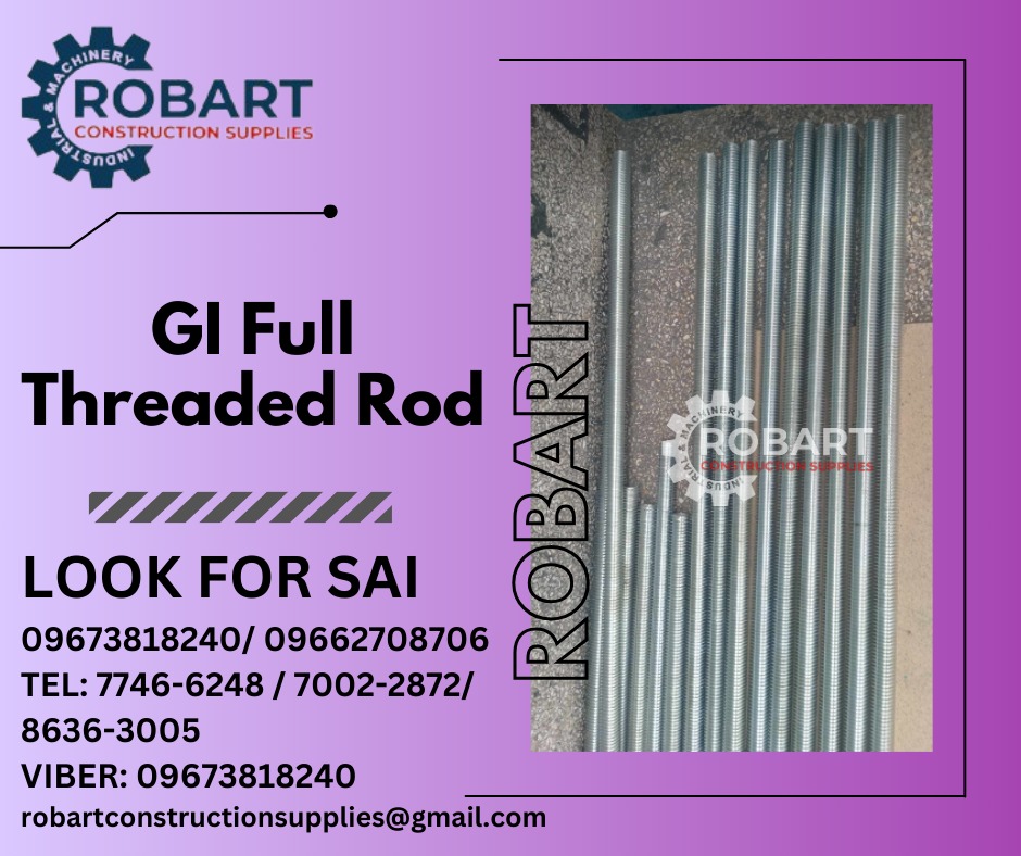 GI Full Threaded Rod, Commercial & Industrial, Construction Tools ...