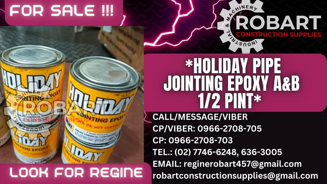 *holiday pipe jointing epoxy a&b 1/2 pint*, Commercial & Industrial ...