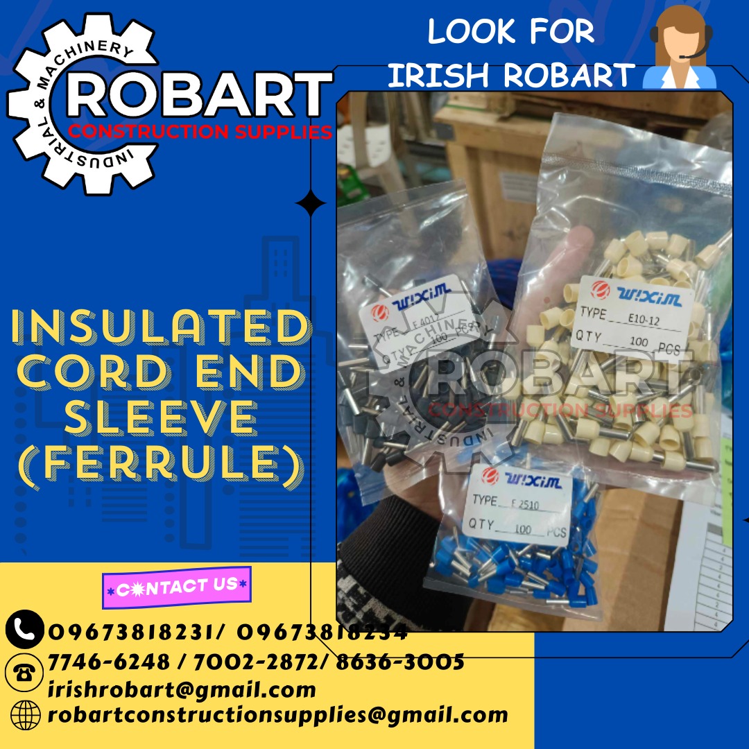 Insulated Cord End Sleeve (ferrule), Commercial & Industrial ...