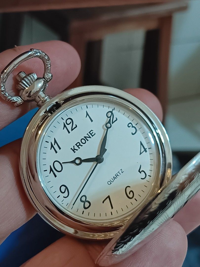 Krone gent pocket watch, Women's Fashion, Watches & Accessories ...