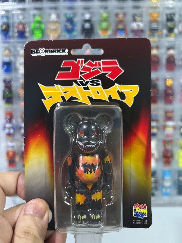 medicom bearbrick godzilla 100% burning fire version, Hobbies & Toys ...