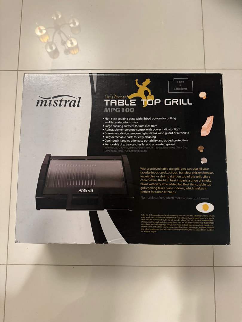 Mistral Table Top Grill MPG100 on Carousell