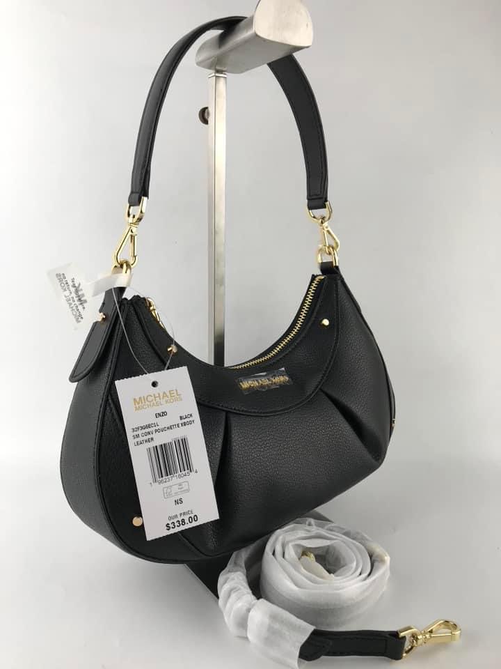 MK Enzo Logo Small Hobo 4 Colors Avail, Women's Fashion, Bags & Wallets ...