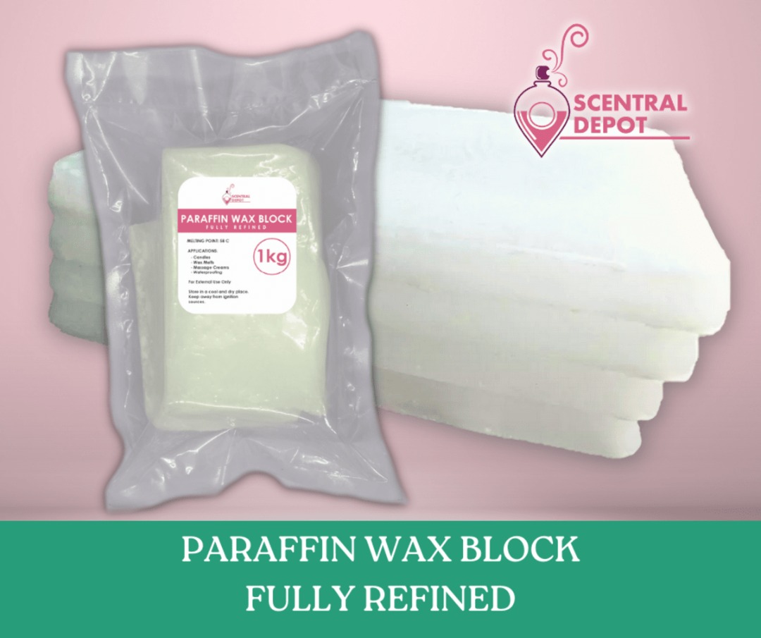 Paraffin Wax Block 1kg, 25kg, 50kg for Candle Making, Hobbies & Toys ...