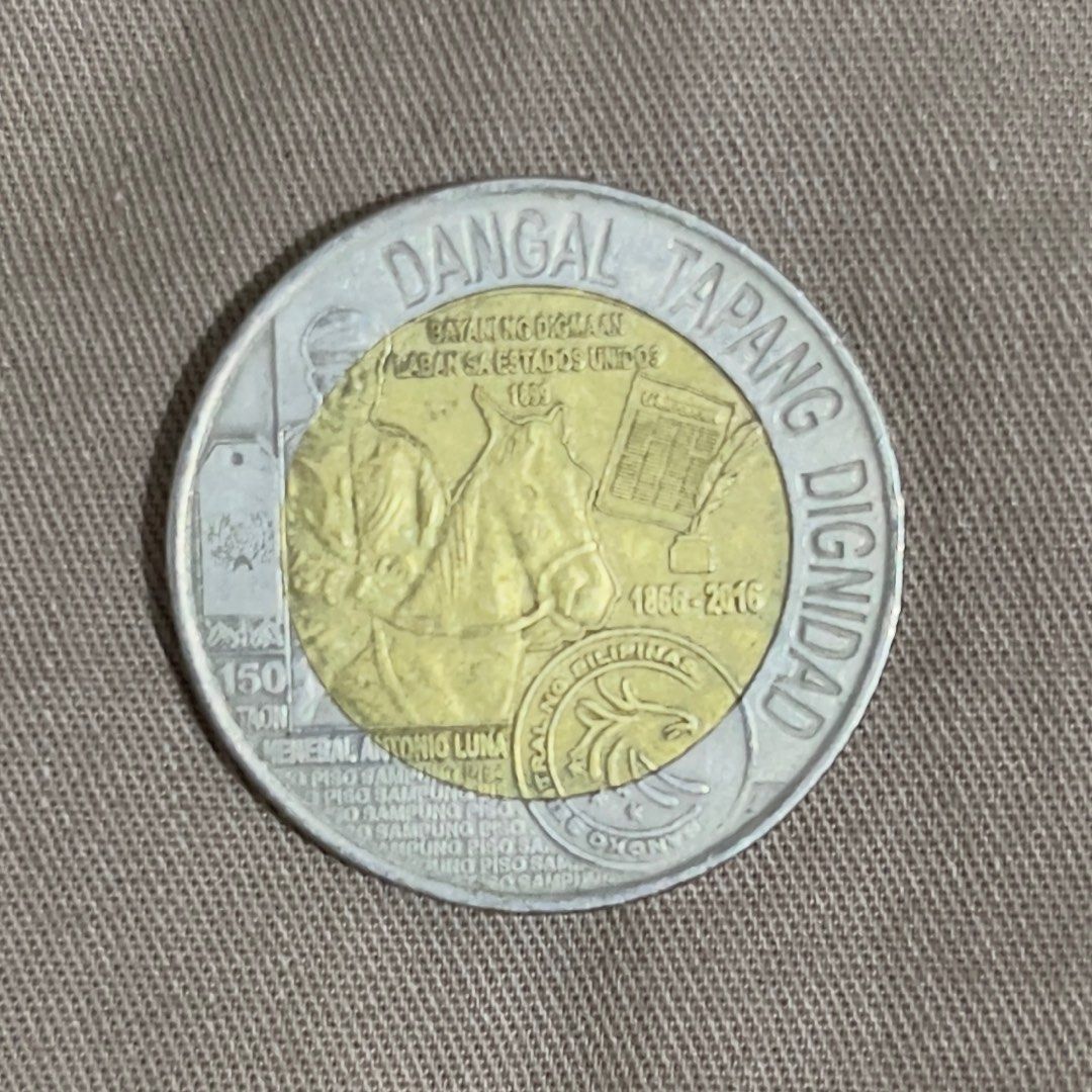 Philippine 10 Piso Peso Heneral Antonio Luna ( 1856-2016 ...