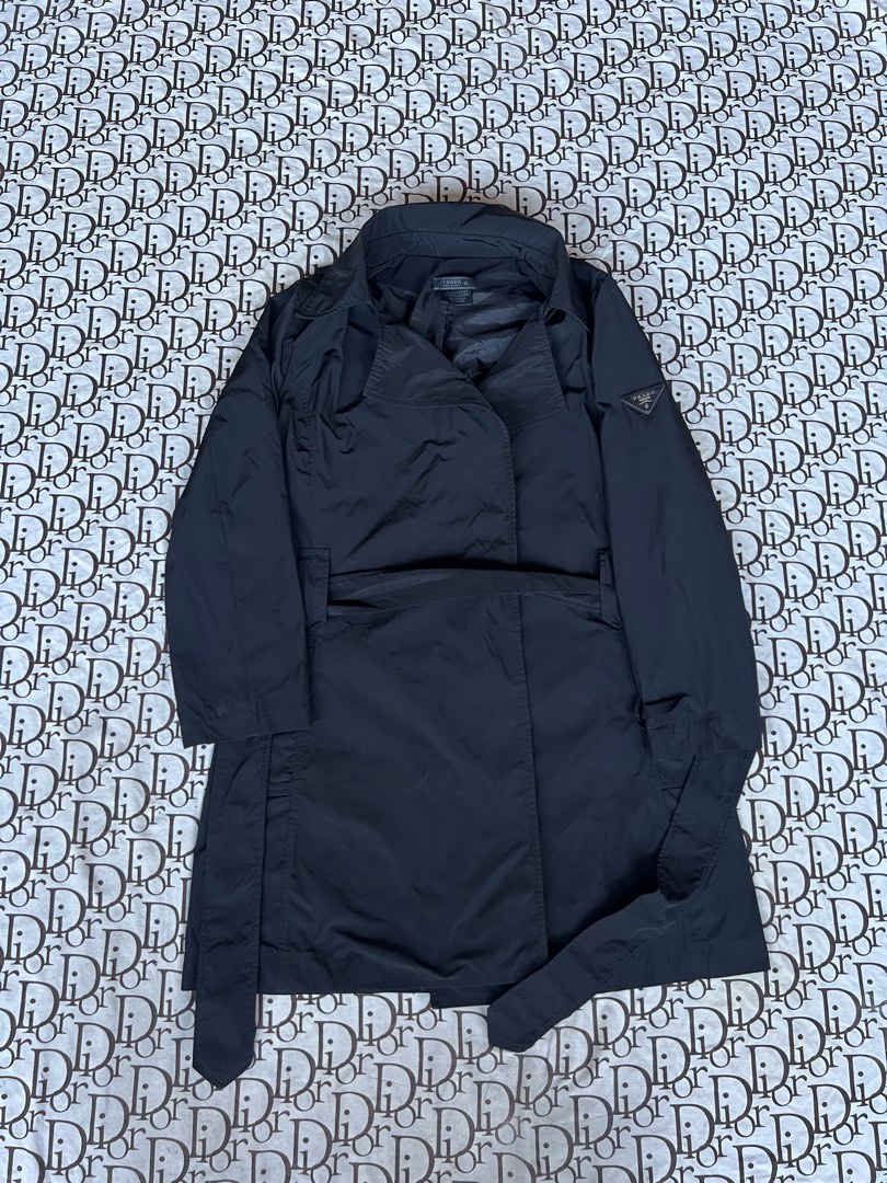 Prada Re Nylon Trench Coat, Luxury, Apparel on Carousell