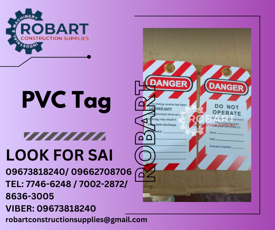 PVC Tag, Commercial & Industrial, Construction Tools & Equipment on ...