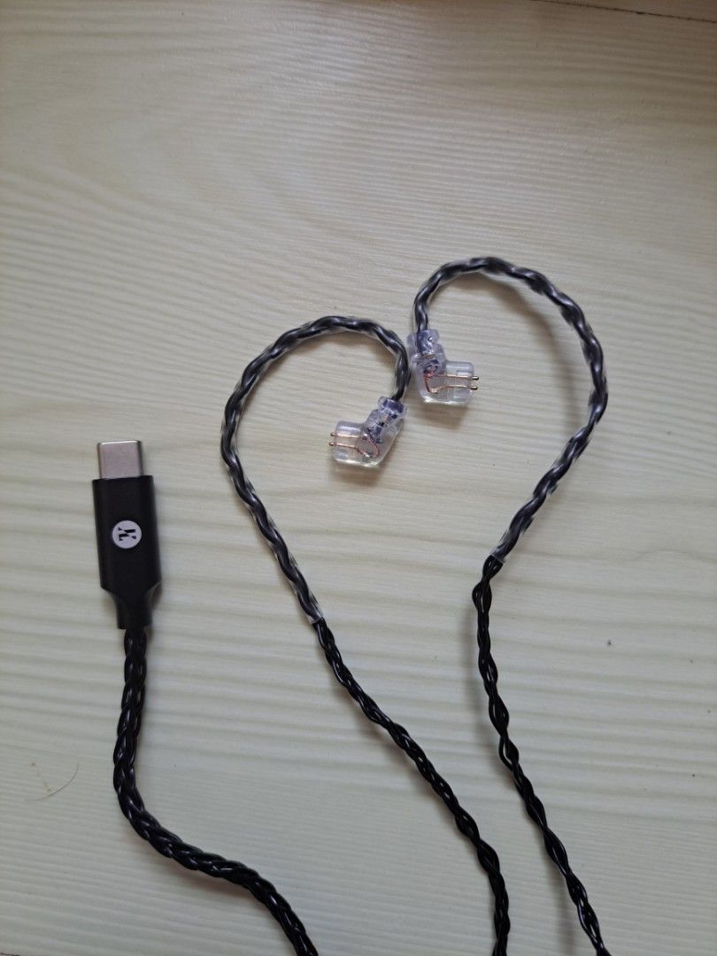 JCALLY Braided QDC 2pin 0.78mm type c cable, Audio, Earphones on Carousell