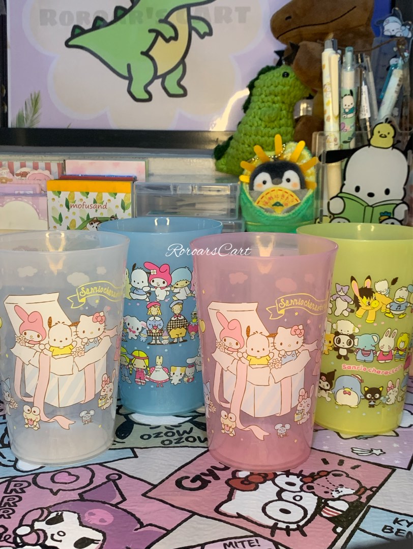 Sanrio tall plastic cups, Furniture & Home Living, Kitchenware ...