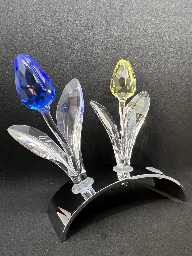 Swarovski Collectors Society Special Chrystal Flowers with Original ...