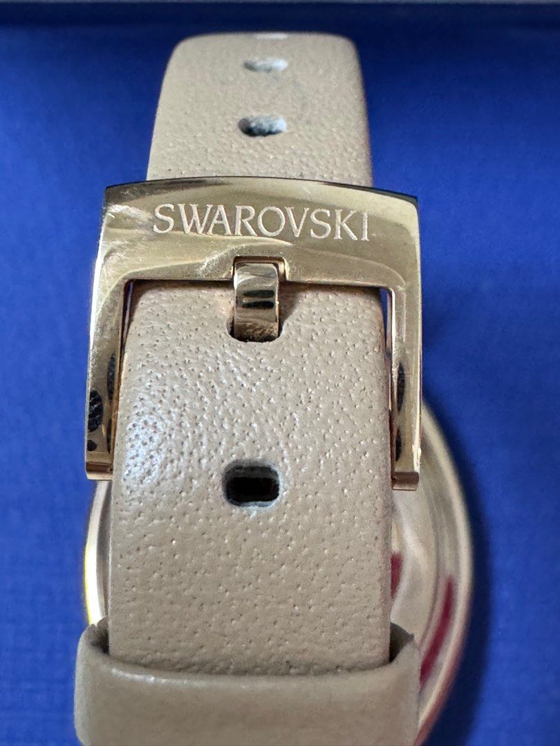 Swarovski watch crystalline oval beige, Luxury, Watches on Carousell