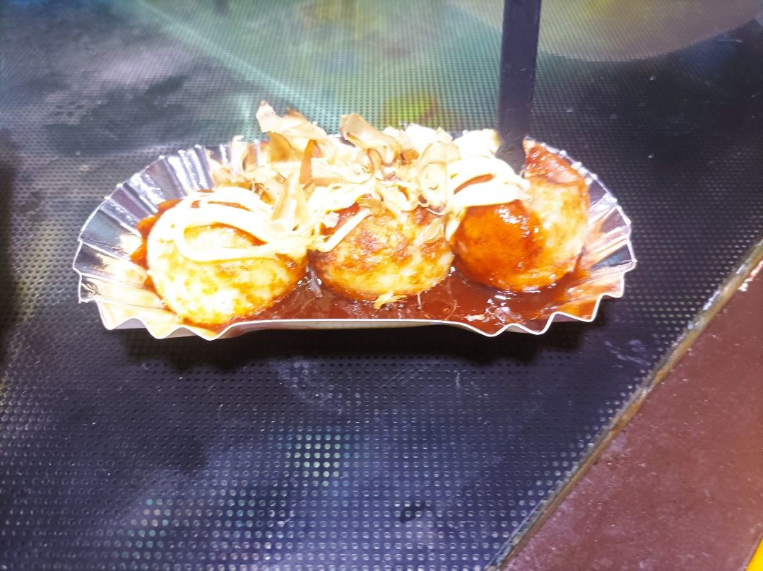 takoyaki octopus,bacon,ham,cheese,cegetables pm for location, Food ...