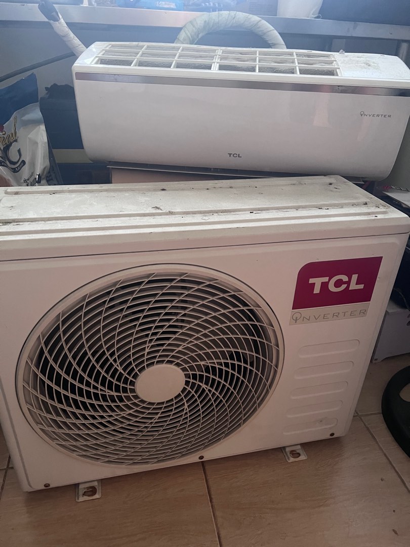 TCL split type aicron 1hp Inverter, TV & Home Appliances, Air ...