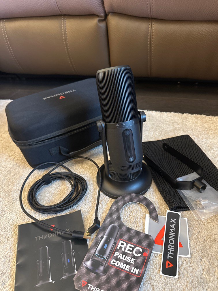 Thronmax Mdrill One Pro Studio Kit Set Black 專業錄音咪 (只用過2-3次), 音響器材, 咪高風 ...