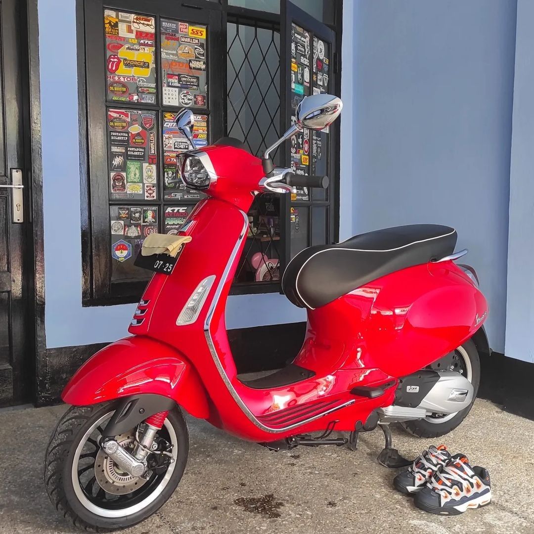VESPA SPRINT I GET ABS RED 2020, Motor di Carousell