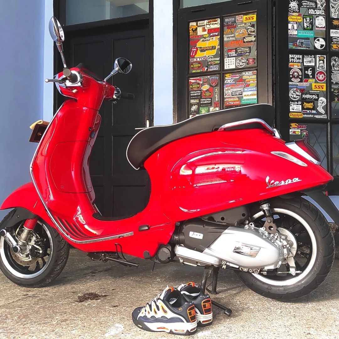 VESPA SPRINT I GET ABS RED 2020, Motor di Carousell