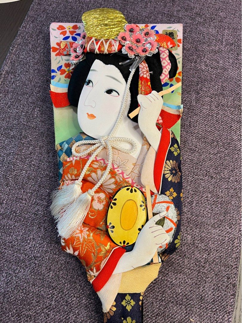 Vintage Hagoita Japanese paddle in super pristine condition, Hobbies ...