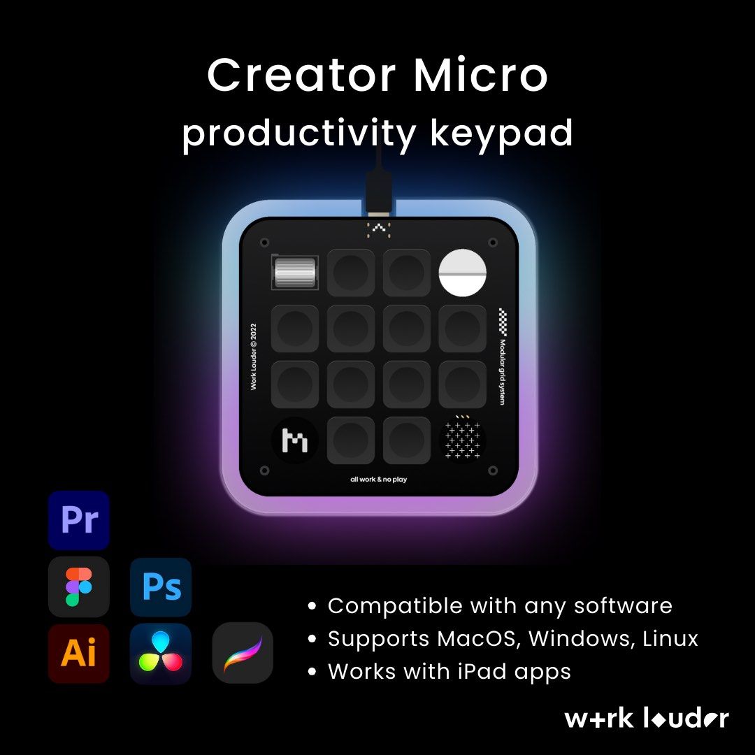 Worklouder Creator Micro, Computers & Tech, Parts & Accessories, Computer Keyboard on Carousell